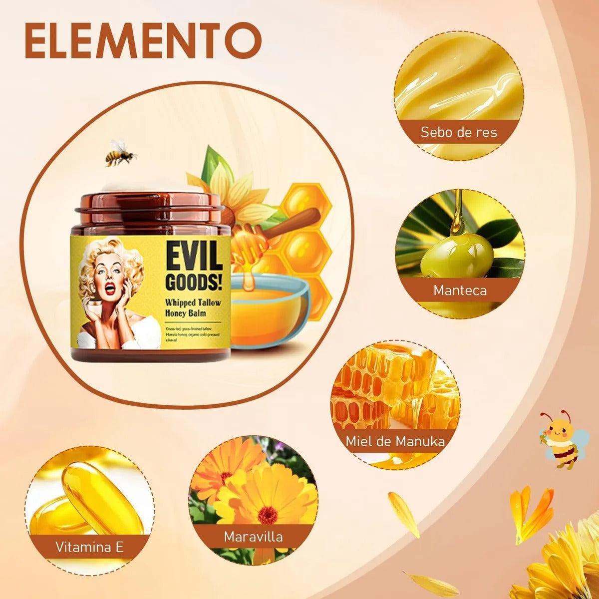 🌿 EVIL GOODS – Bálsamo de Sebo de Res Batido + Miel de Manuka – 🇨🇴 ...